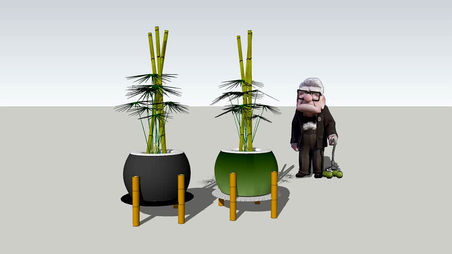 Bamboo Art - Style 2 3d model