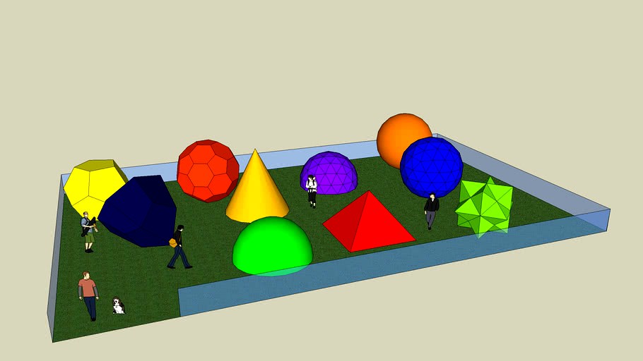 3D Shapes Park model