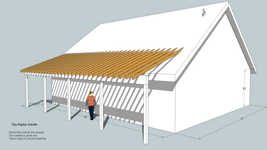 Intersecting Roof Planes Model for The Digital Jobsite Blog 3d