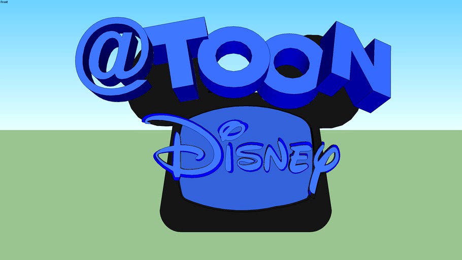 @Toon Disney logo 3d model