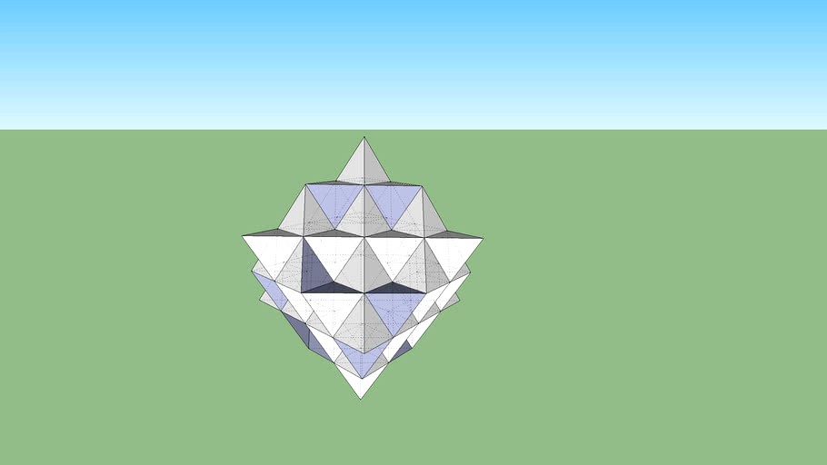 64 Tetrahedron 3d model