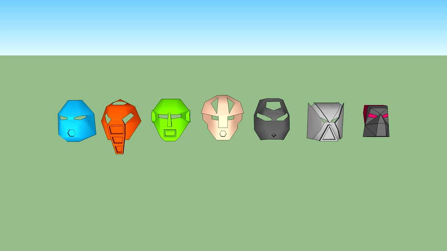 Turaga masks 3d model