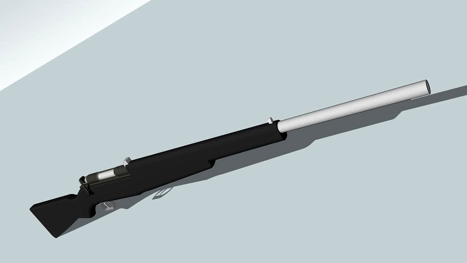 Bolt Action Rifle 3d model