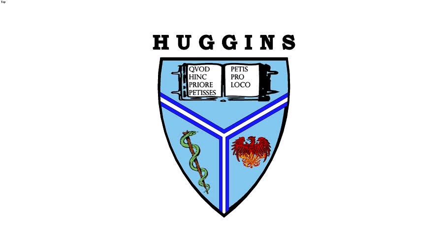 Proposed Logo for Huggins Society 3d model