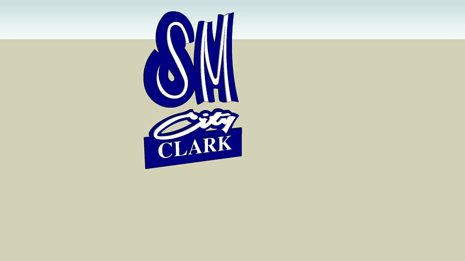 SM City CLARK Logo 3d model