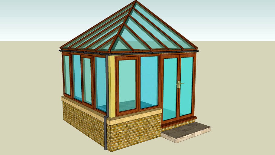 Corner Conservatory 3d model