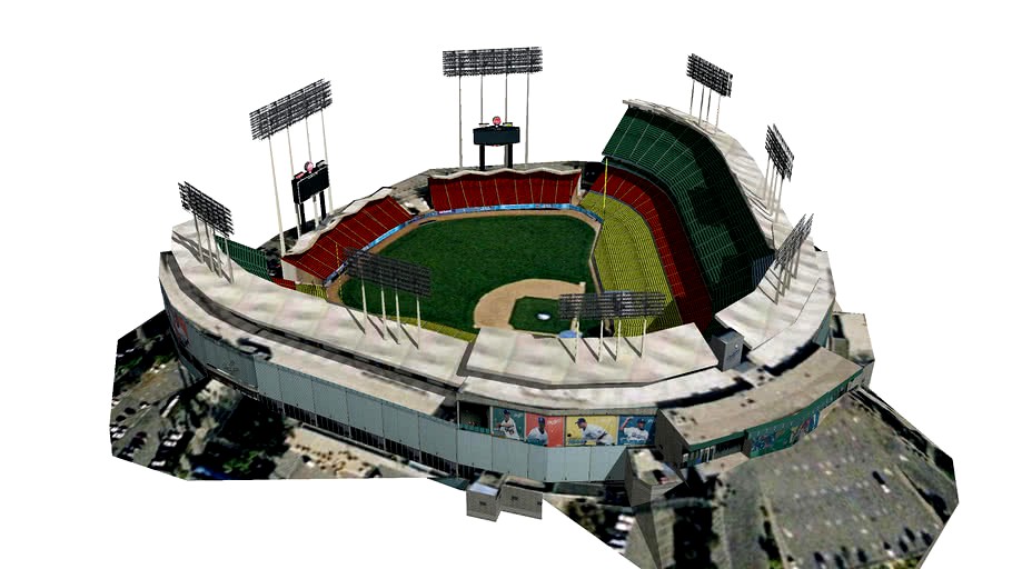 Dodger Stadium 3d model
