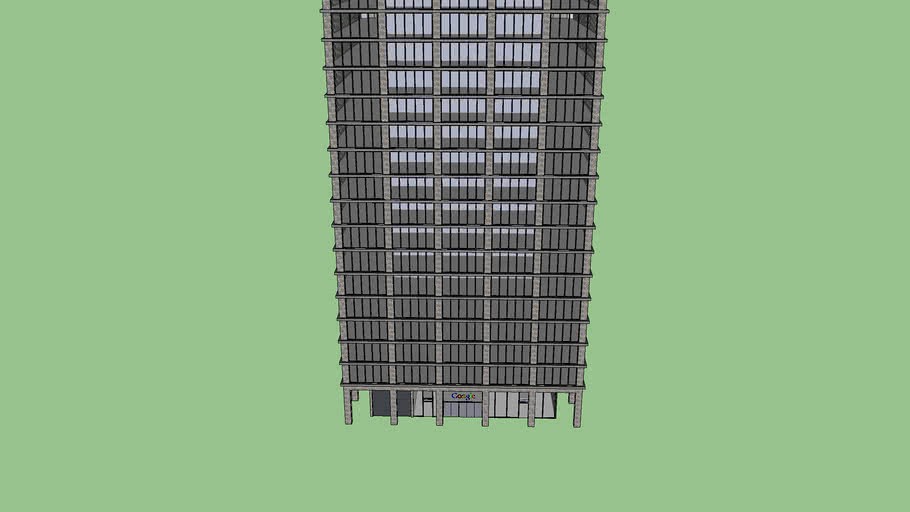 Edificio de escritorios 1 3d model