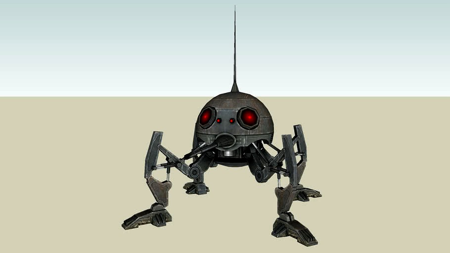 Dwarf spider droid 3d model
