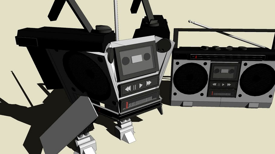 boombox transformer 3d model