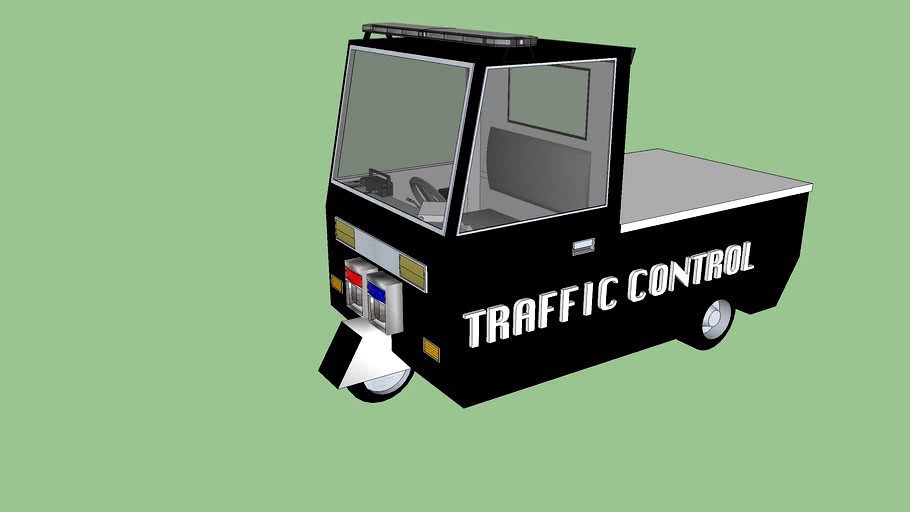 TRAFFIC CONTROL TRUCK 3d model