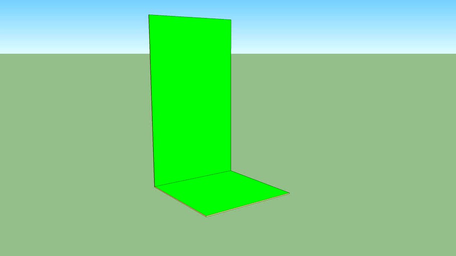 Simple Green Screen 3d model