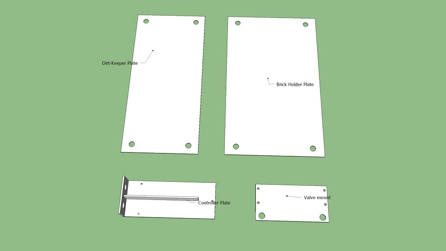 Simple Plates 3d model