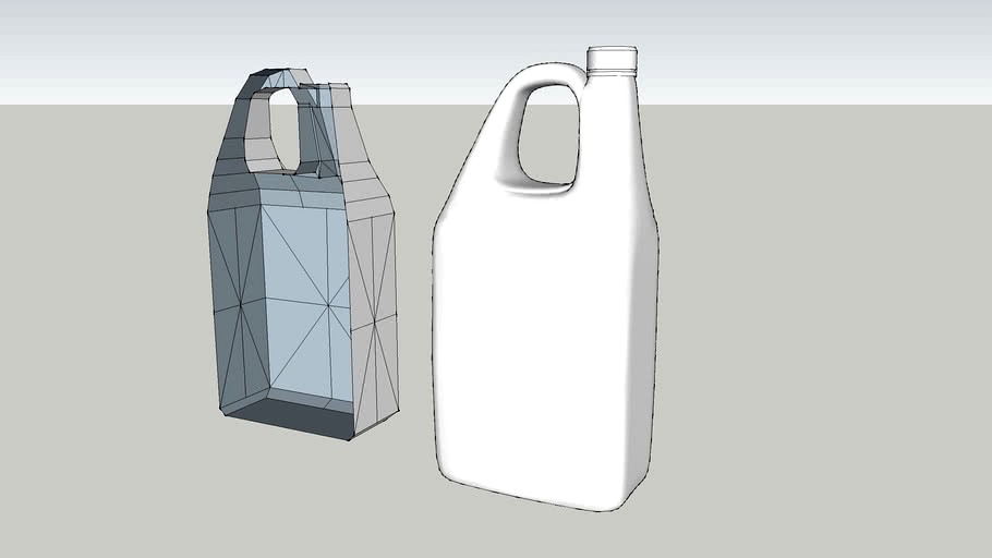 belajar buat botol 3d model