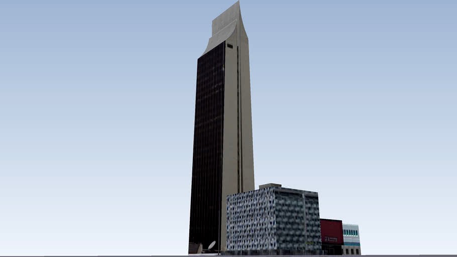 edificio coltejer medellin 3d model