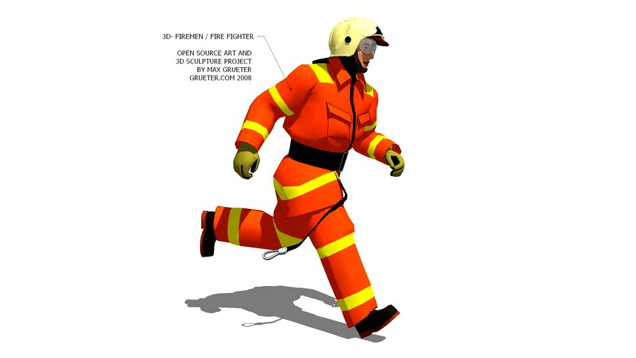 3D FIREFIGHTER model