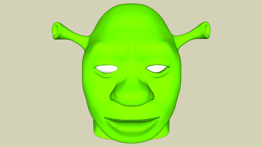 shrek head 3d model