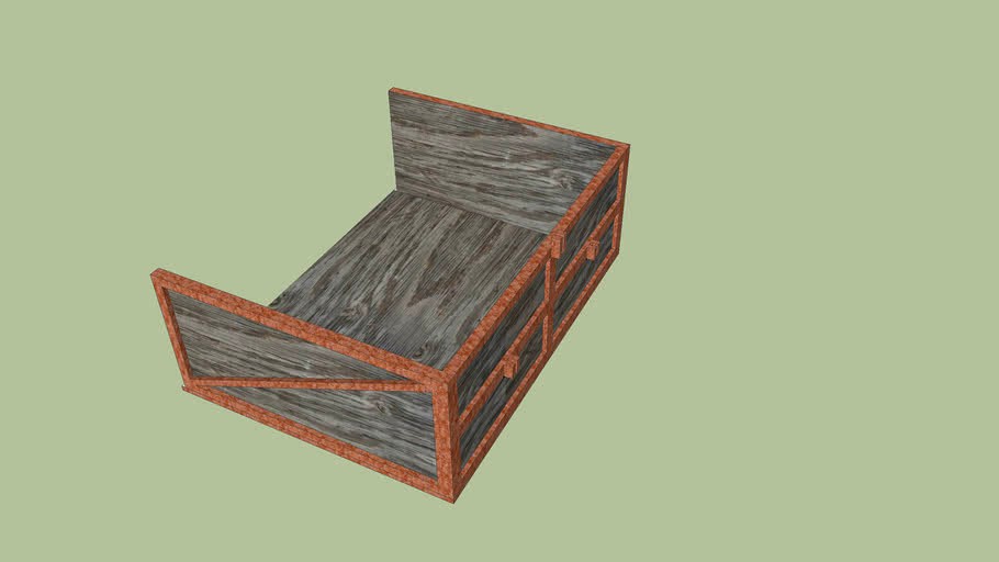 Rusted old Linkbox 3d model