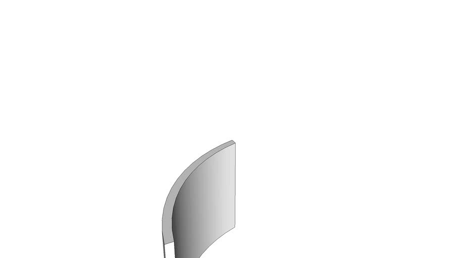 curved wall 3d model
