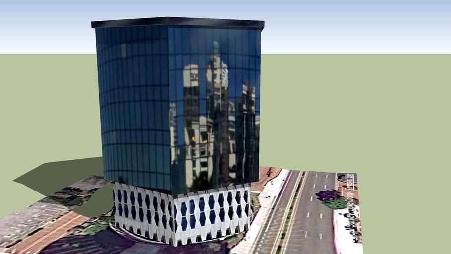 circular office building 3d model
