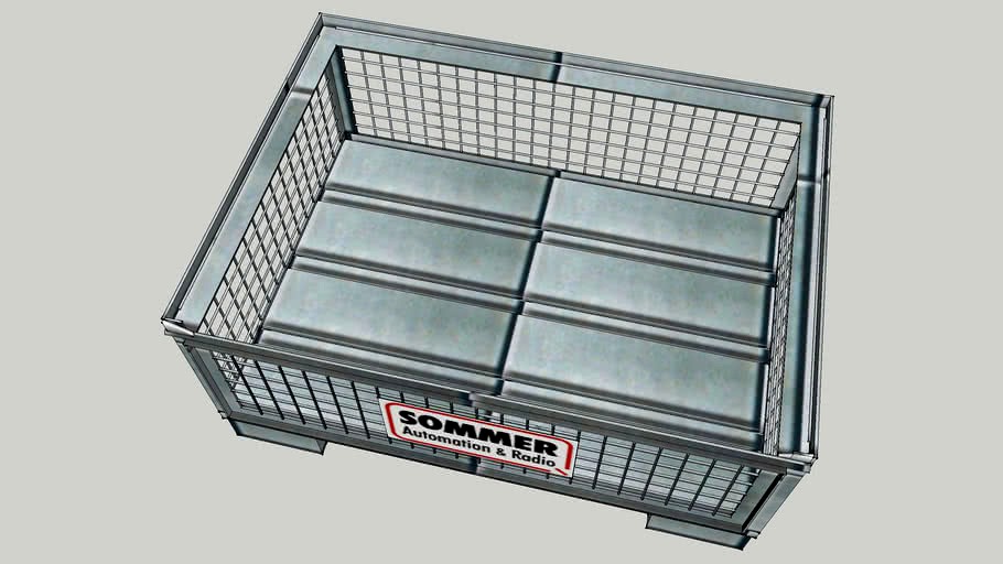 SOMMER Gitterbox small 1,1m x 0,8m x 0,5m 3d model