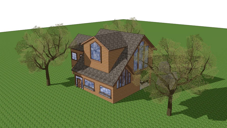 Forest House 3d model