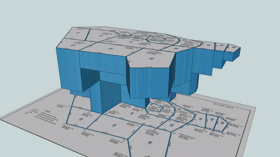 Los Angeles Class Bravo Airspace 3d model