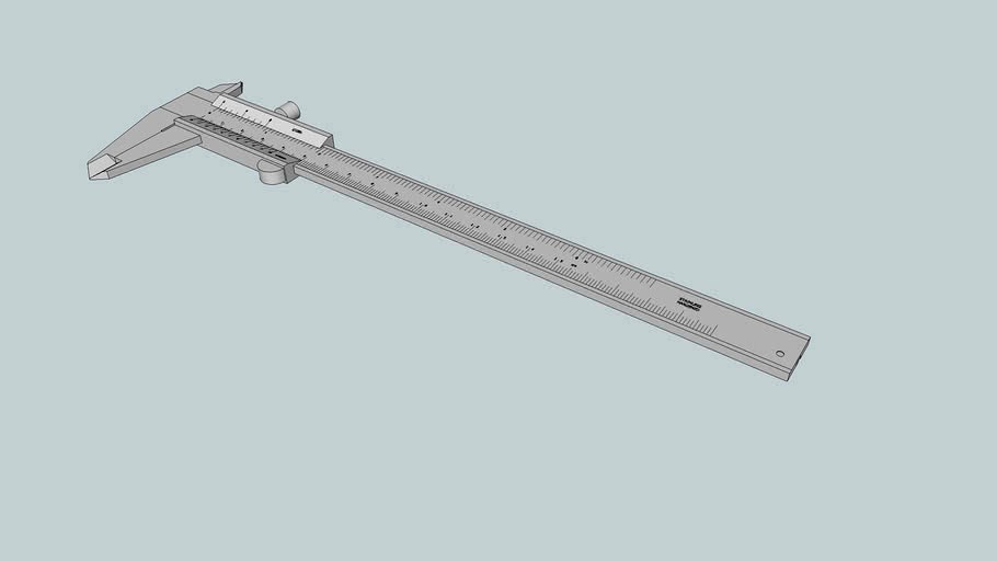 Vernier scale 3d model