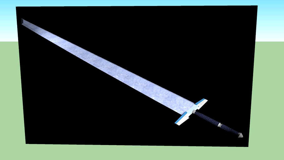 Sleek Sword 3d model