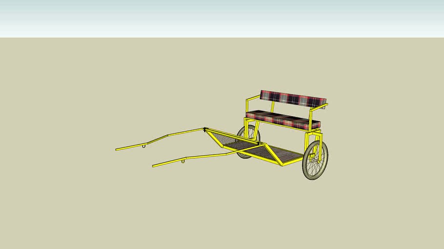 chariot sulky 3d model