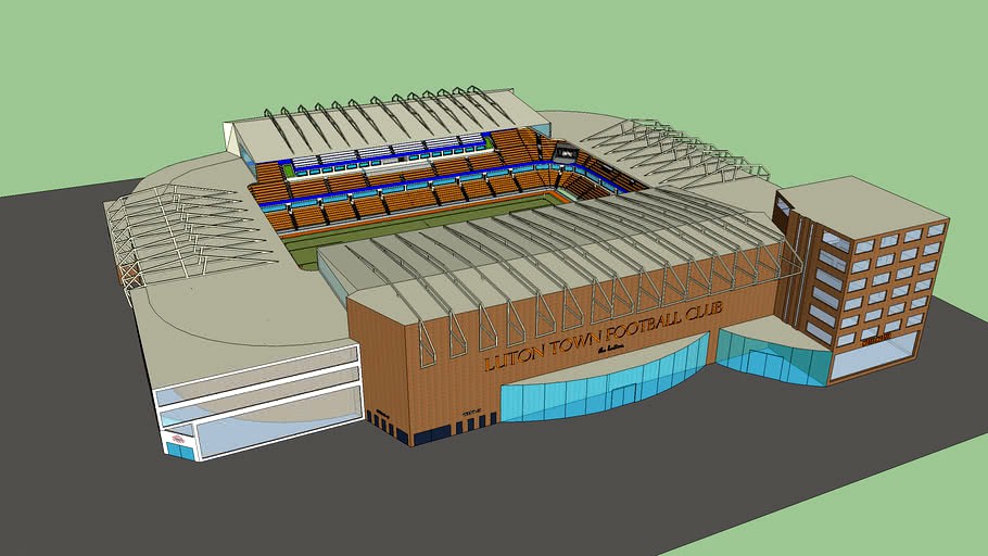 New Luton Town Stadium 3d model