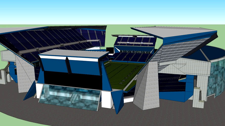 Fantasy Football Stadium 3d model