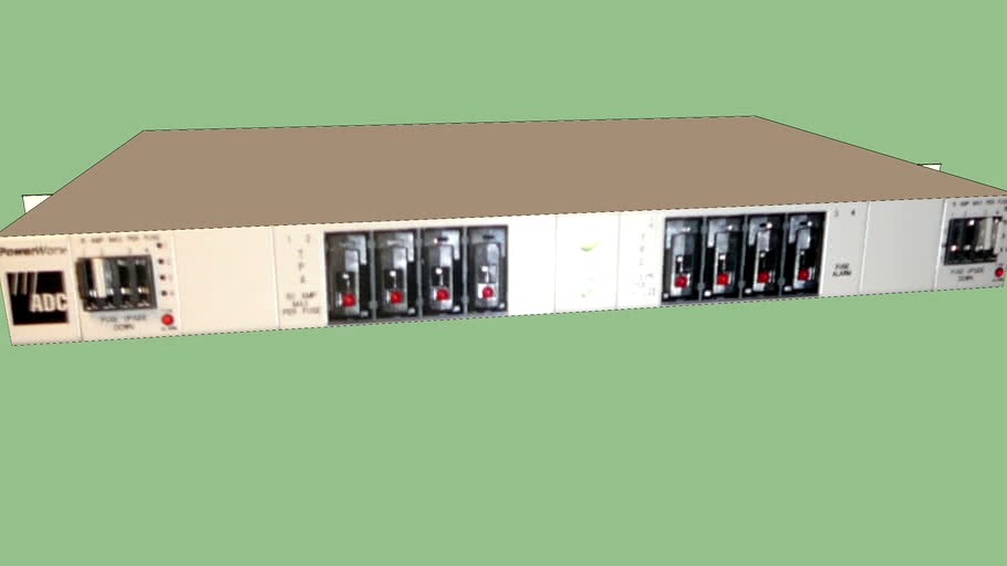 Fuse Panel ADC TPA-GMT 19inch rack 3d model