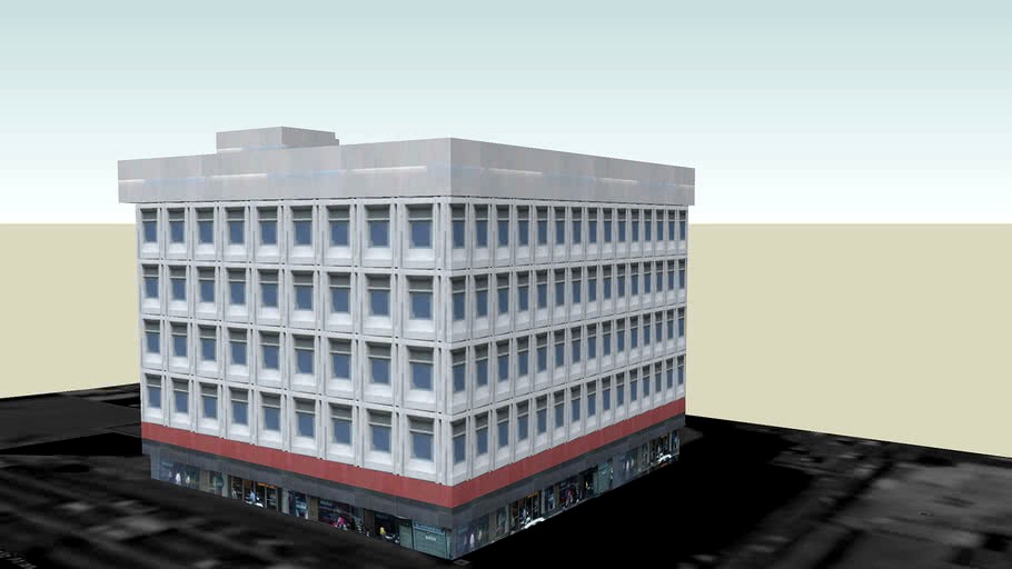 edificio Emisa centro historico -Guadalajara 3d model