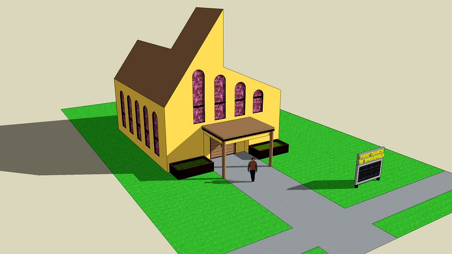 Church From The Simpsons 3d model