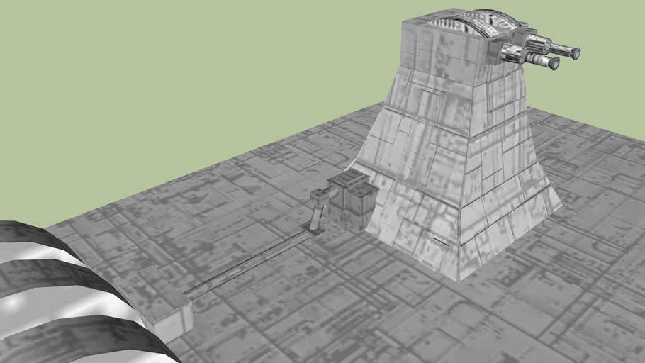 Turbolaser tower 3d model