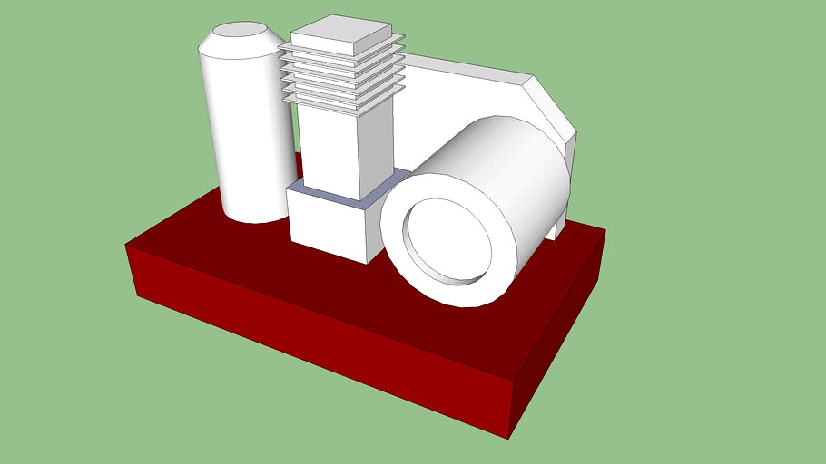 Gas Compressor 3d model