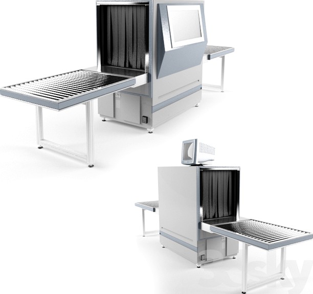 for airport baggage scanner 3d model