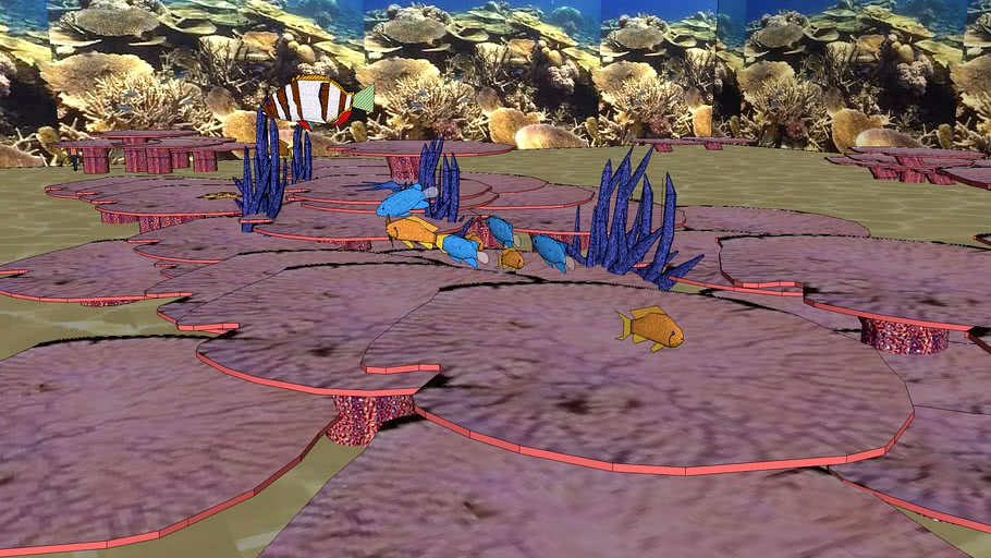 great barrier reef 3d model