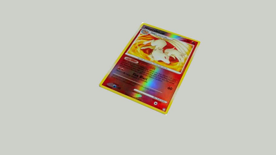 pokemon card 3d model