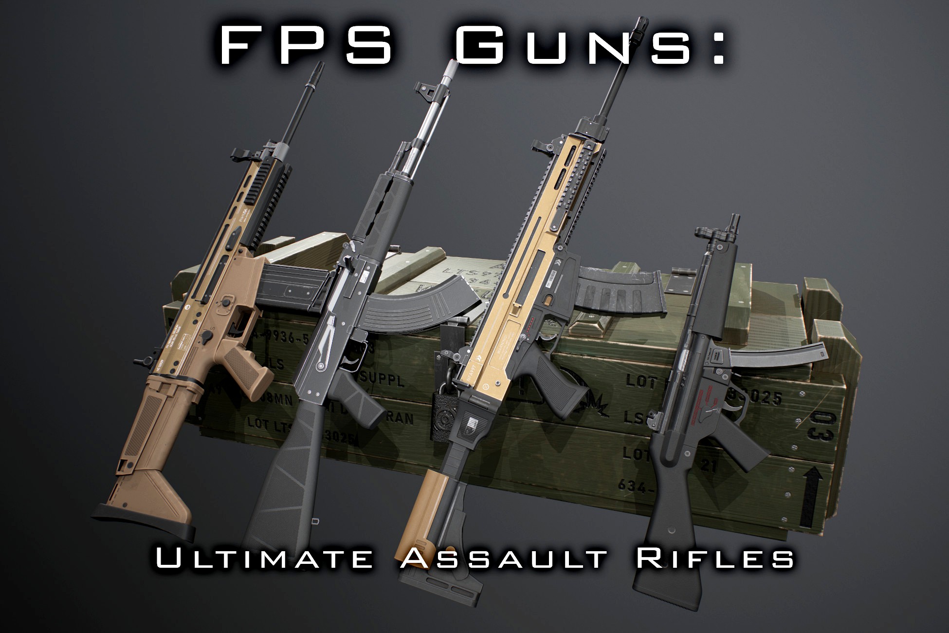 FPS Guns: Ultimate Assault Rifles 3d model