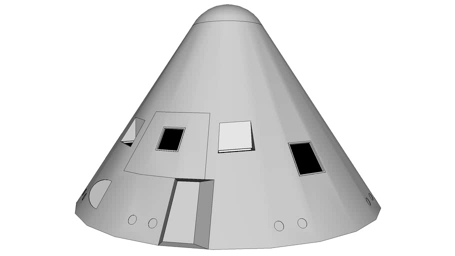 Saturn V Command Module 3d model