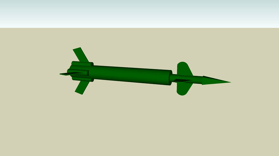 GBU-28 (Bunker Buster) 3d model