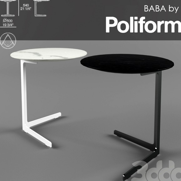 Poliform Baba 3d model