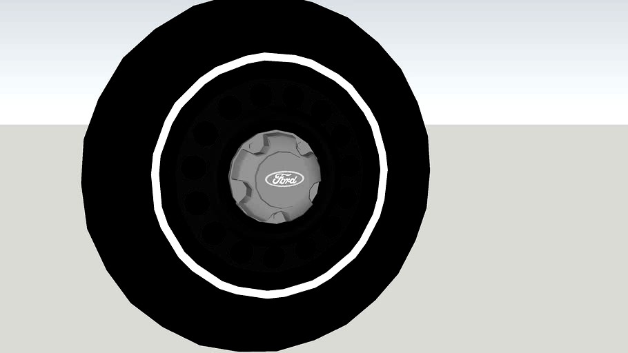 Ford Crown Victoria Police Interceptor wheel 3d model