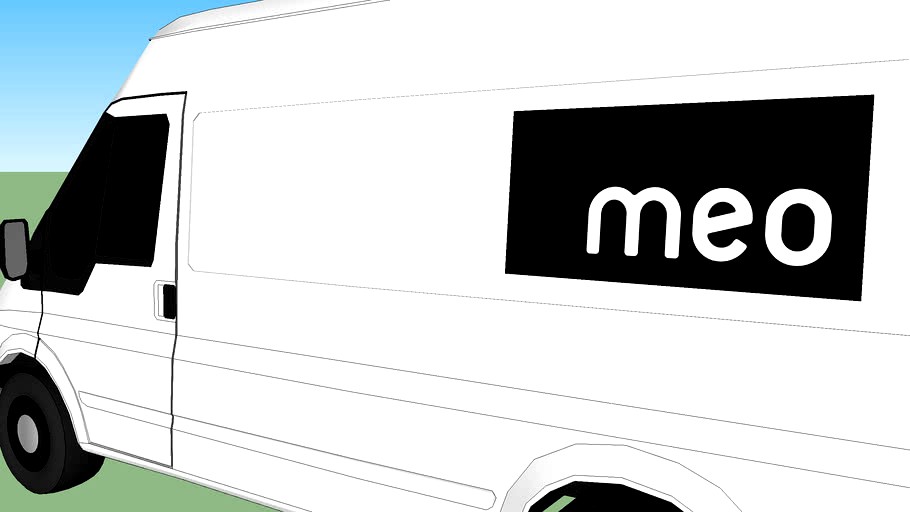 carrinha ford transit da meo 3d model
