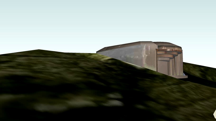 bunker SK 671, Scheveningen, The Netherlands 3d model