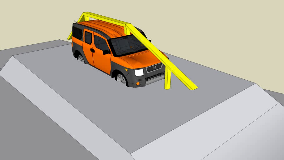 honda element rail 3d model