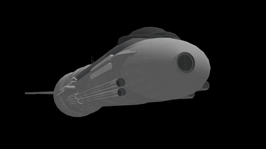 Ancient Warship of the Cybermen 3d model
