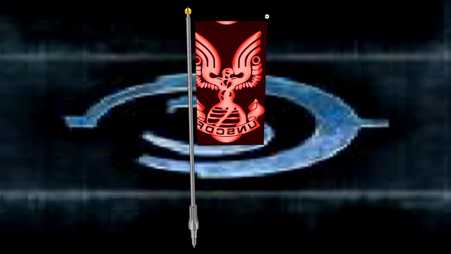 CTF flag (red) 3d model